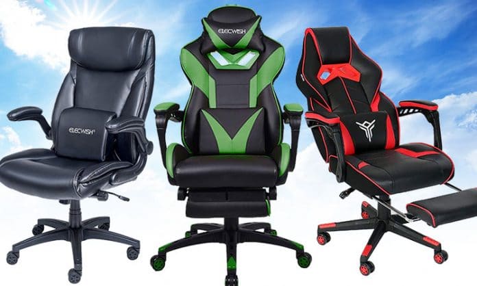 Elecwish Office and Footrest Gaming Chair Reviews | ChairsFX